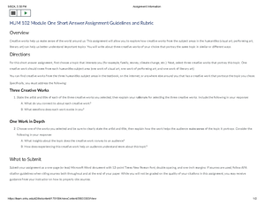 [Solved] What are three examples of creative works - Self Society and ...