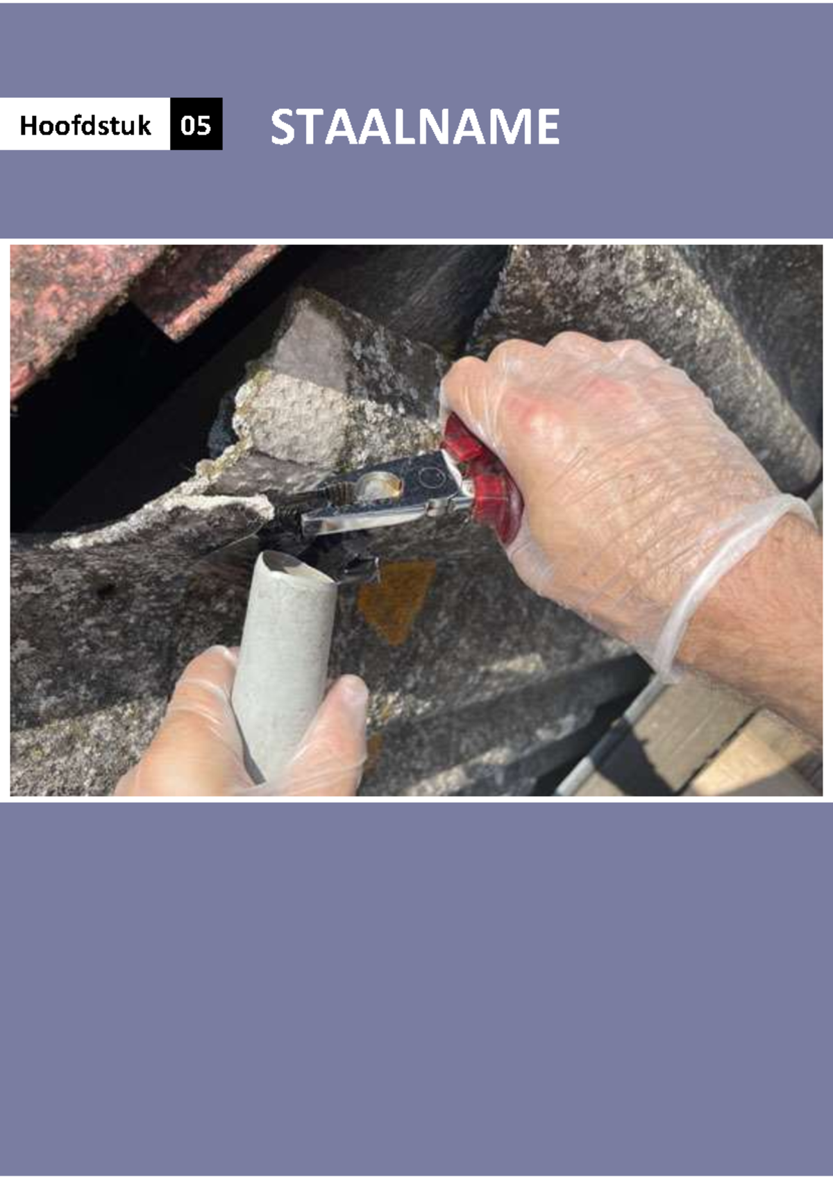 Staalname Cursus Hoofdstuk 05: Basisconcepten van Staalname - Studocu