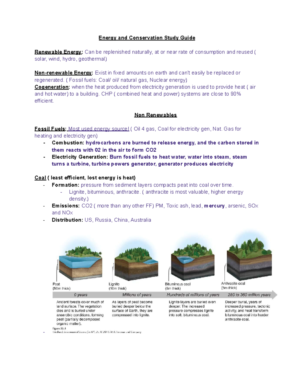 Renewable vs Non-Renewable Energy Sources Study Guide (Science 101 ...