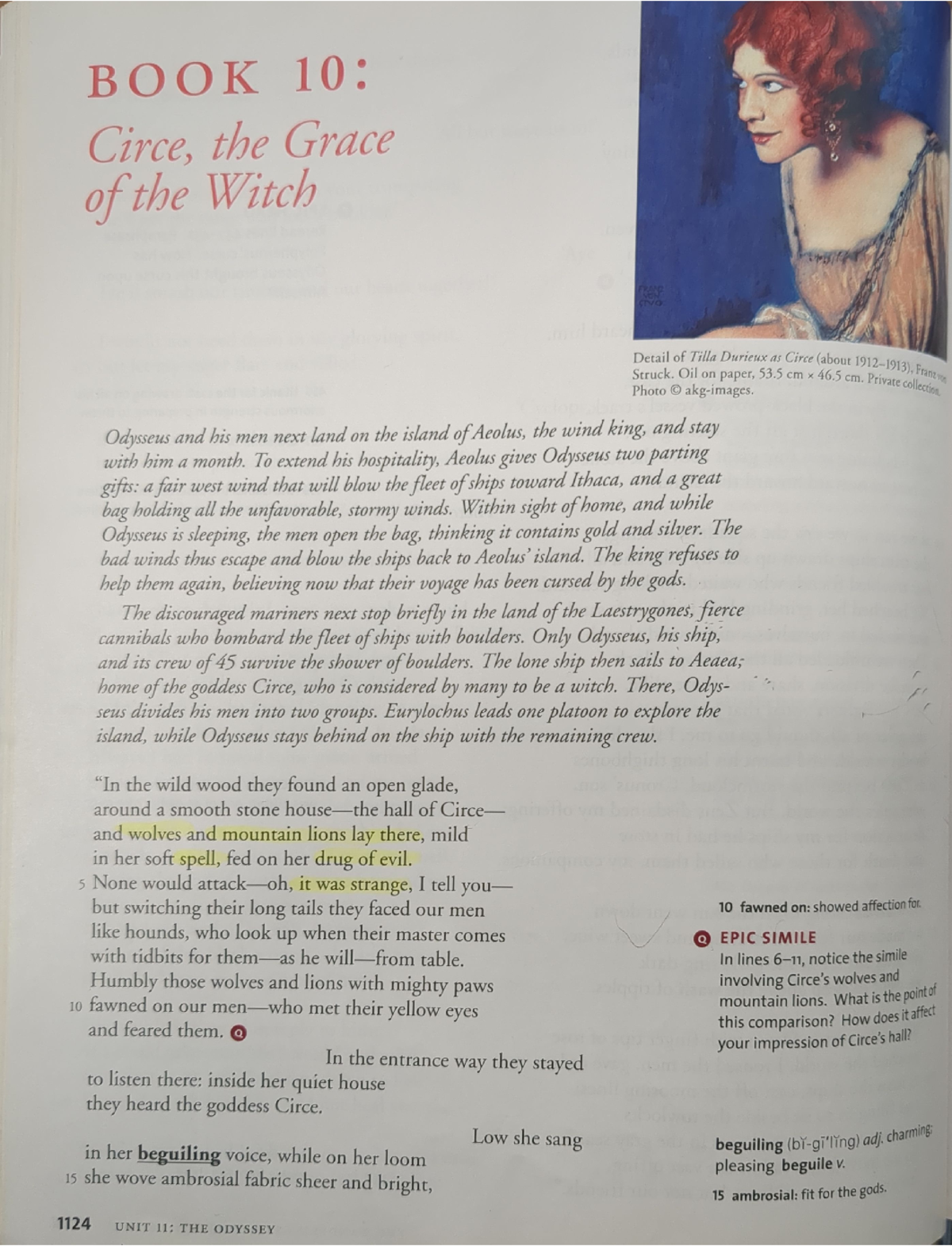 Book 10 - book 10 - BOOK 10: Circe, the Grace of the Witch Detail of ...
