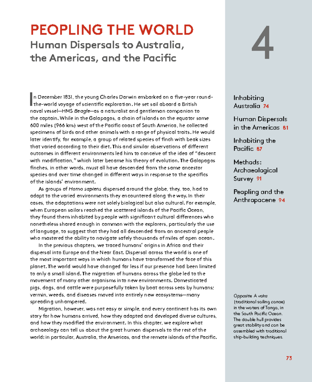 PEOPLING THE WORLD: Human Dispersals to Australia, Americas & Pacific ...