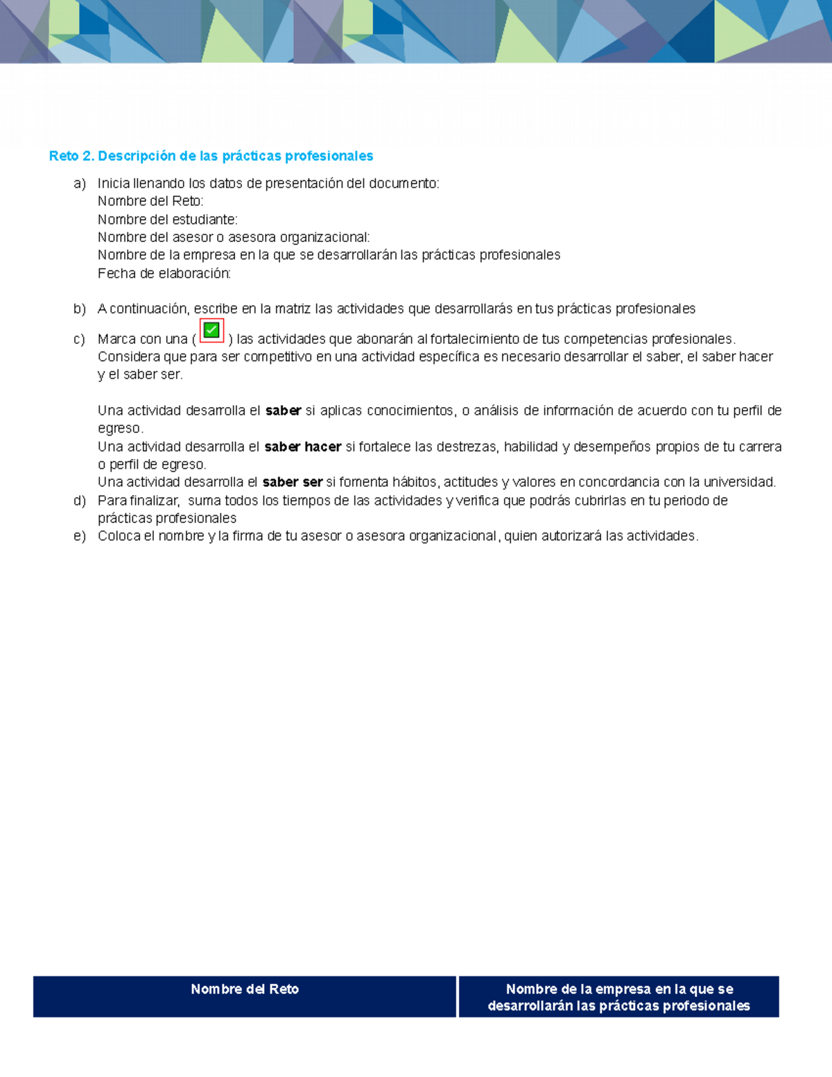 Formato R2 - Descripción de Prácticas Profesionales EPPP R2 - Studocu