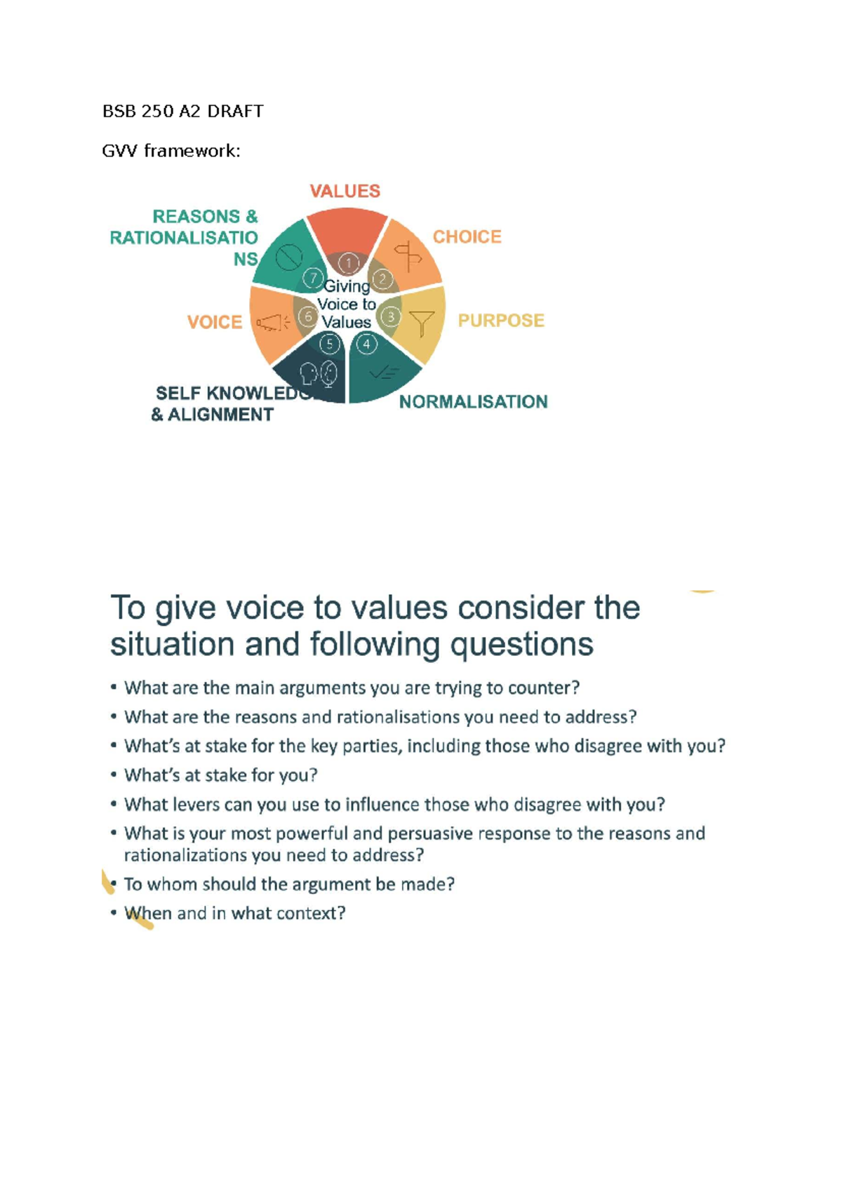 BSB 250 A2 brainstorm - Assesment concepts - BSB 250 A2 DRAFT GVV ...