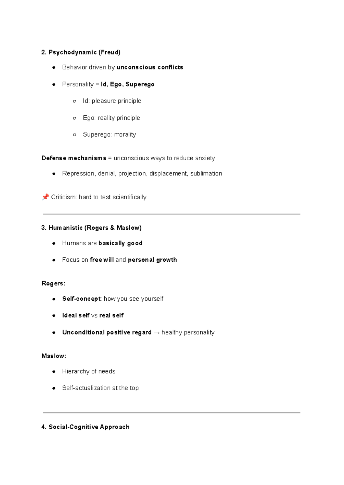 Psychology 101: Personality Theories - Freud to Humanistic Approaches ...