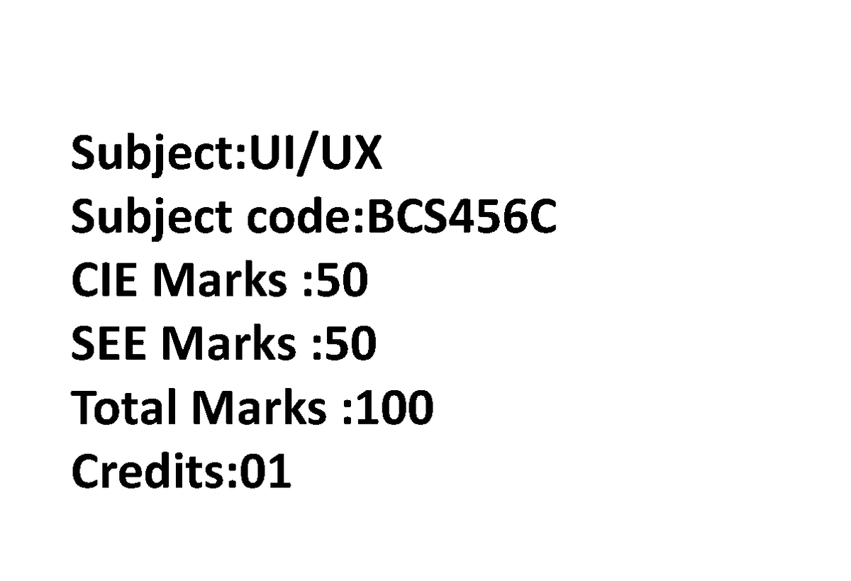BCS456C UI/UX Module 1 - Comprehensive Notes and Insights - Studocu