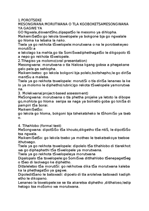 [Solved] draft a sepedi lesson plan for grade 1 with the theme Animals ...