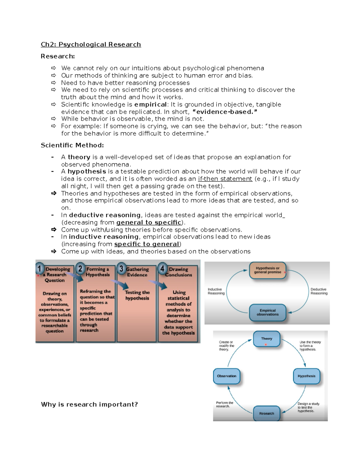 Psychnotes CH2 - Lecture Notes on Psychological Research Methods - Studocu