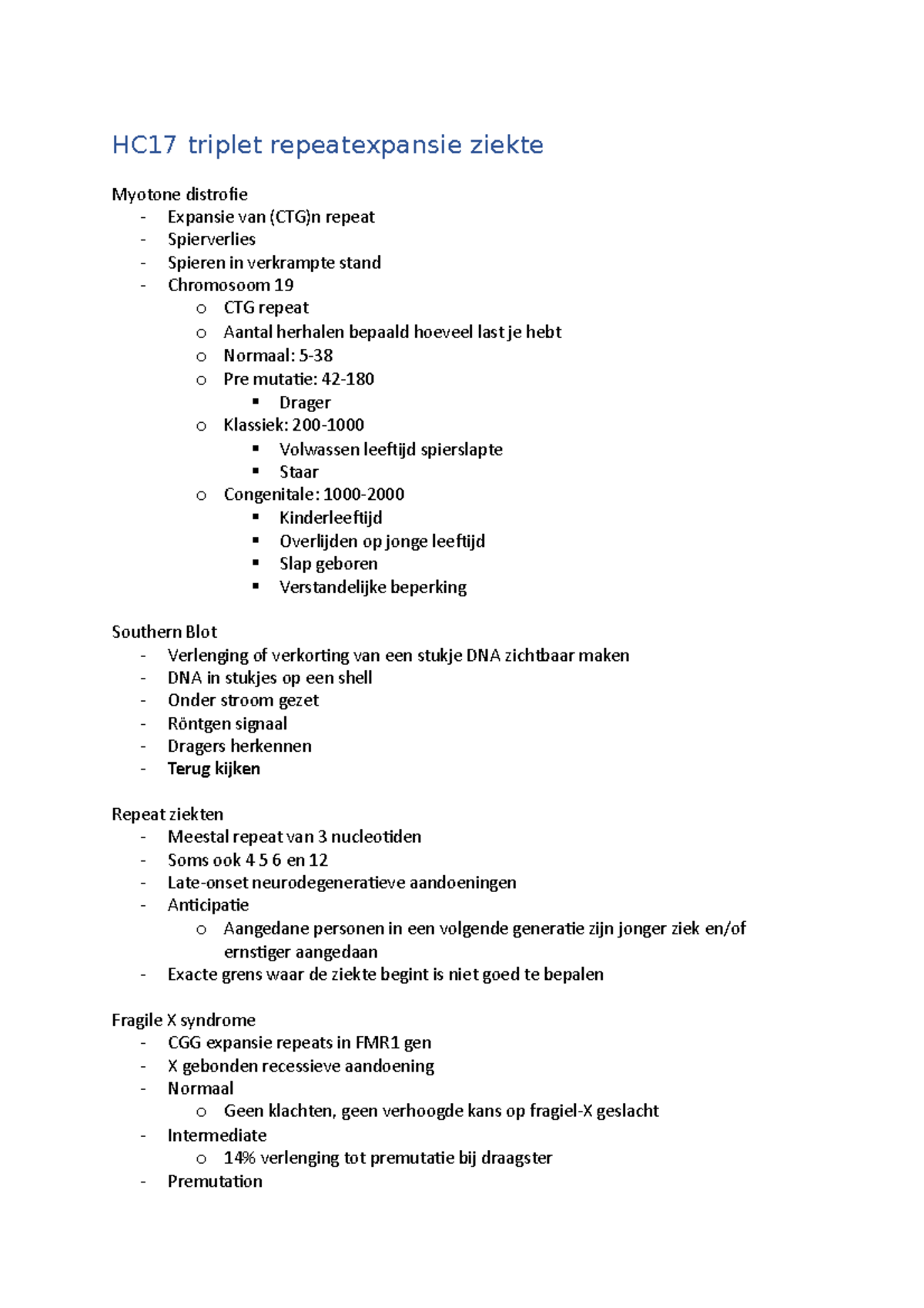HC18 Triplet Repeat Expansion Disorders: Overview and Insights ...