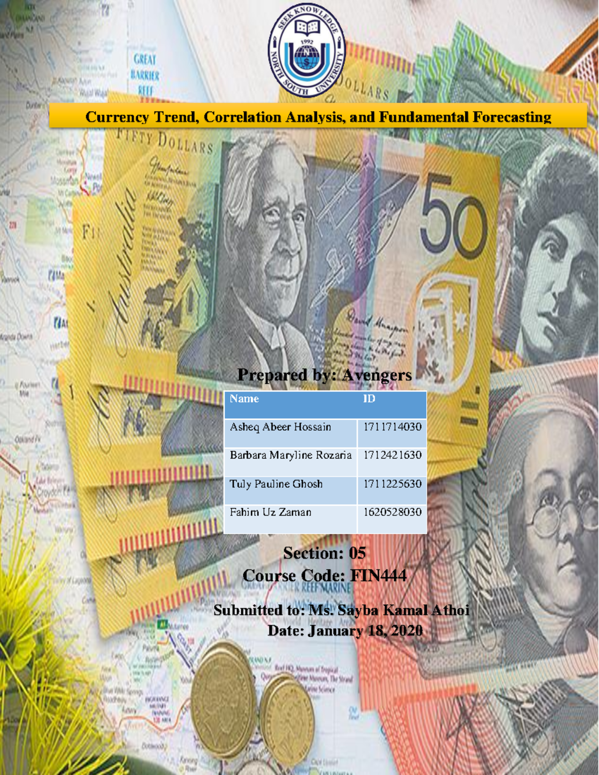 Avengers - FIN444 Currency Trends & Correlation Analysis Report - Studocu