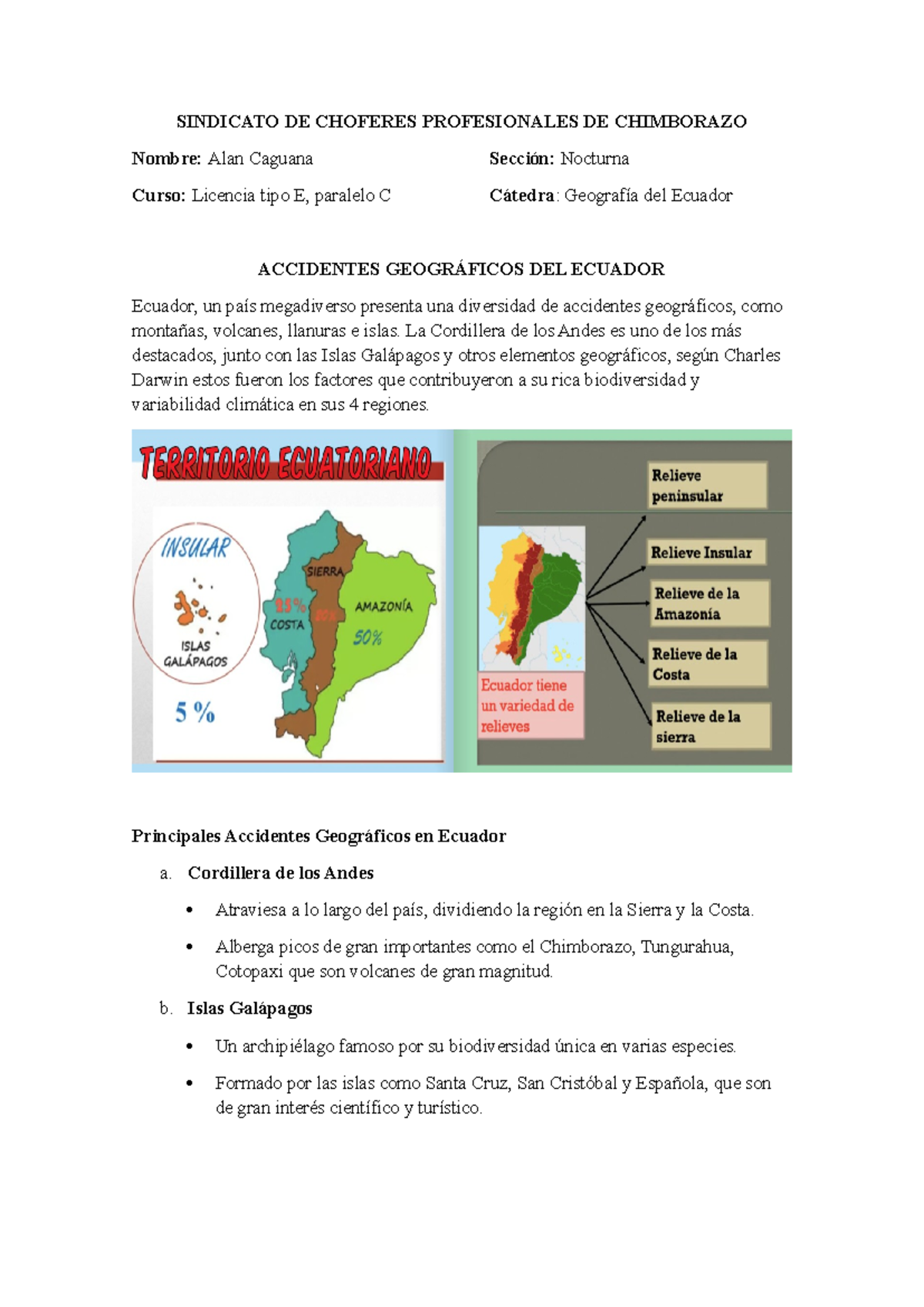 Información Sobre Accidentes Geográficos