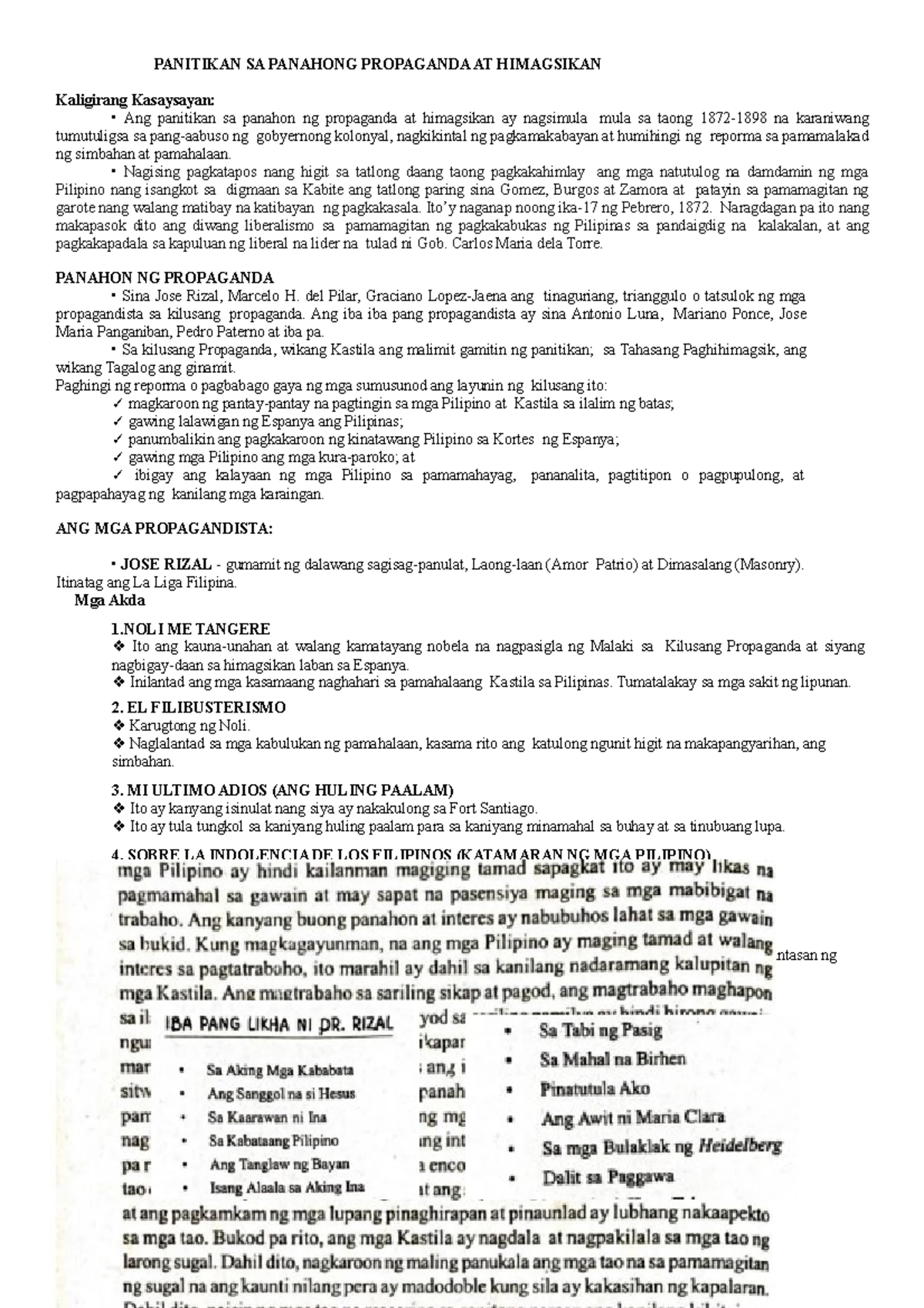 Panitikan Bago Dumating ang Mga Kastila: Mga Tala at Pagsusuri - Studocu