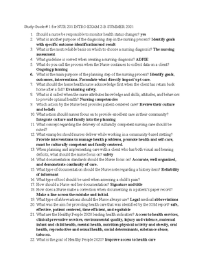 NUR 201 Case Study #2 - Case Studies, Chapter 1, Introduction to ...