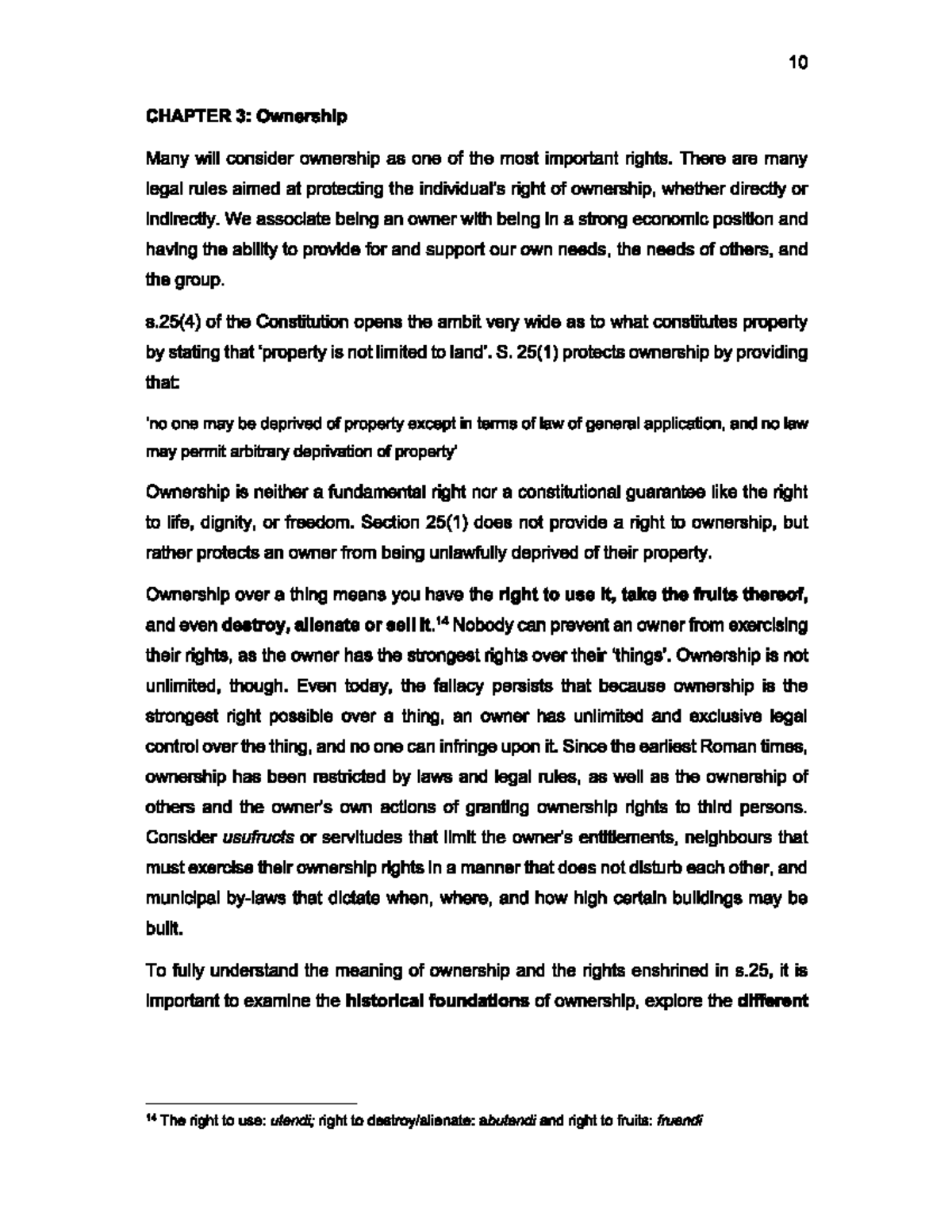 Chapter 3: Ownership in Roman Law (ROM) - Key Concepts and Principles ...