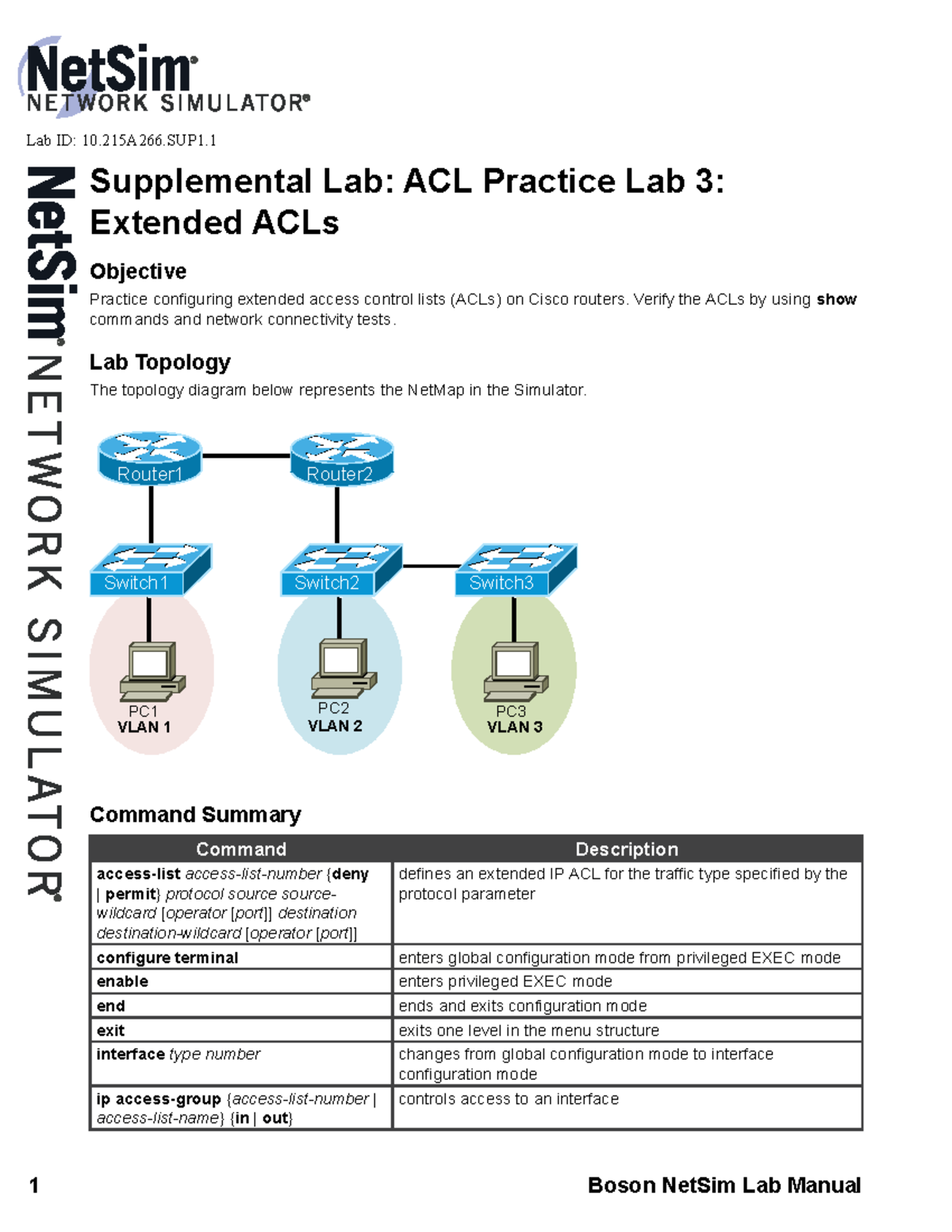 BÀI 26. 10.215A266.SUP1.1 Extended ACL Practice Lab 3 Guide - Studocu