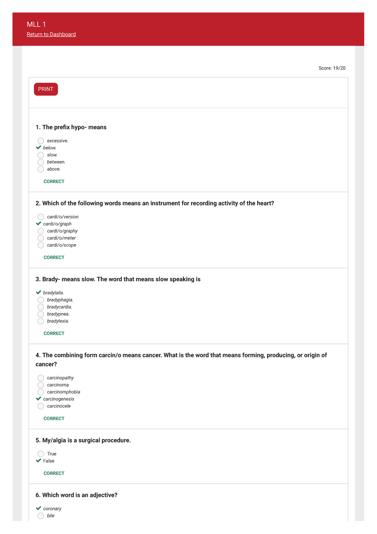 MLL 1 - Practice Questions & Answers from Medical Language Lab - Studocu