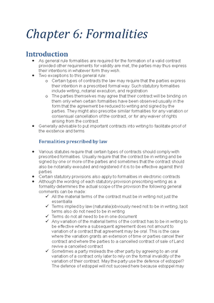 KTR 211 Cheat sheet - summaries - Chapter 1 Animus contrahendi>> Church of the Province - Studocu