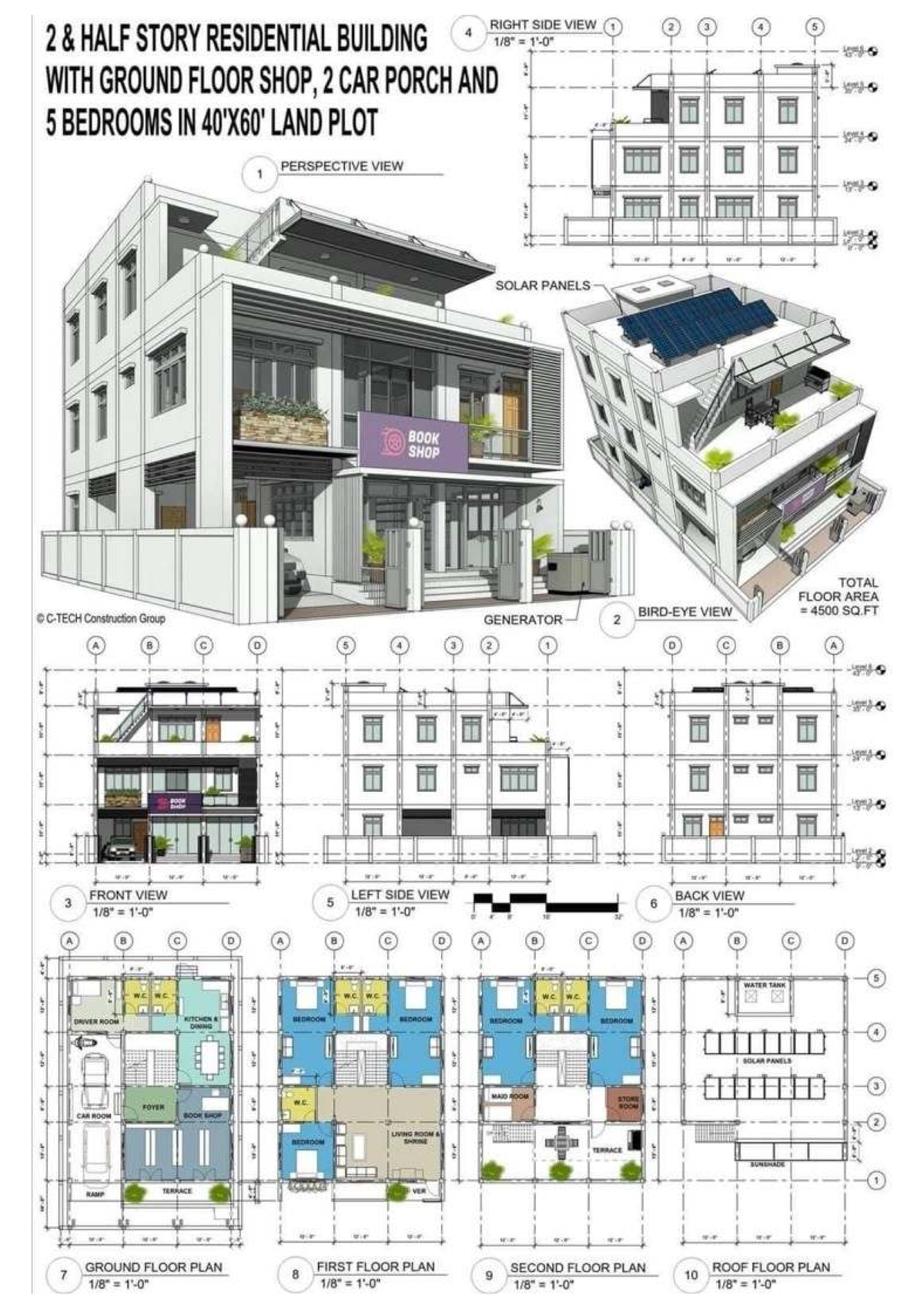 RIGHT SIDE VIEW OF 2.5 STORY RESIDENTIAL BUILDING WITH SHOP - Studocu