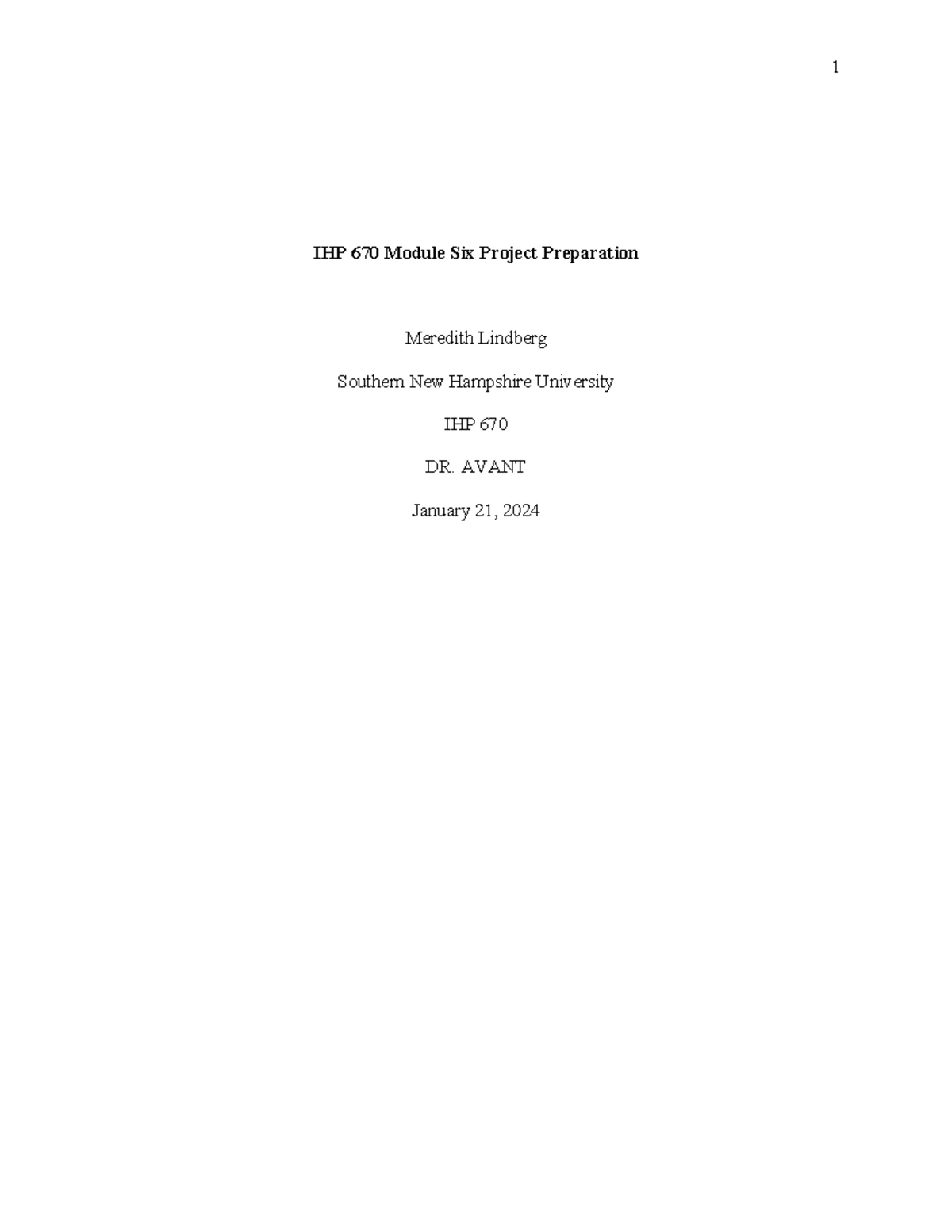 IHP 670 Module 3 Program Study Critique and Improvement Suggestions ...