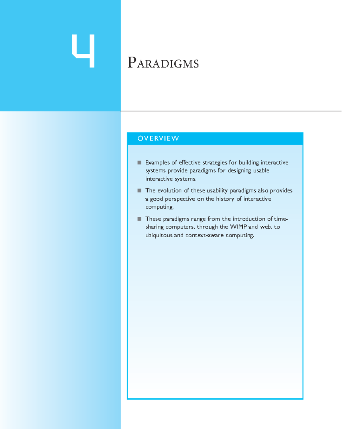 HCI-Chapter 4 - Interactive Paradigms Overview and Insights - Studocu