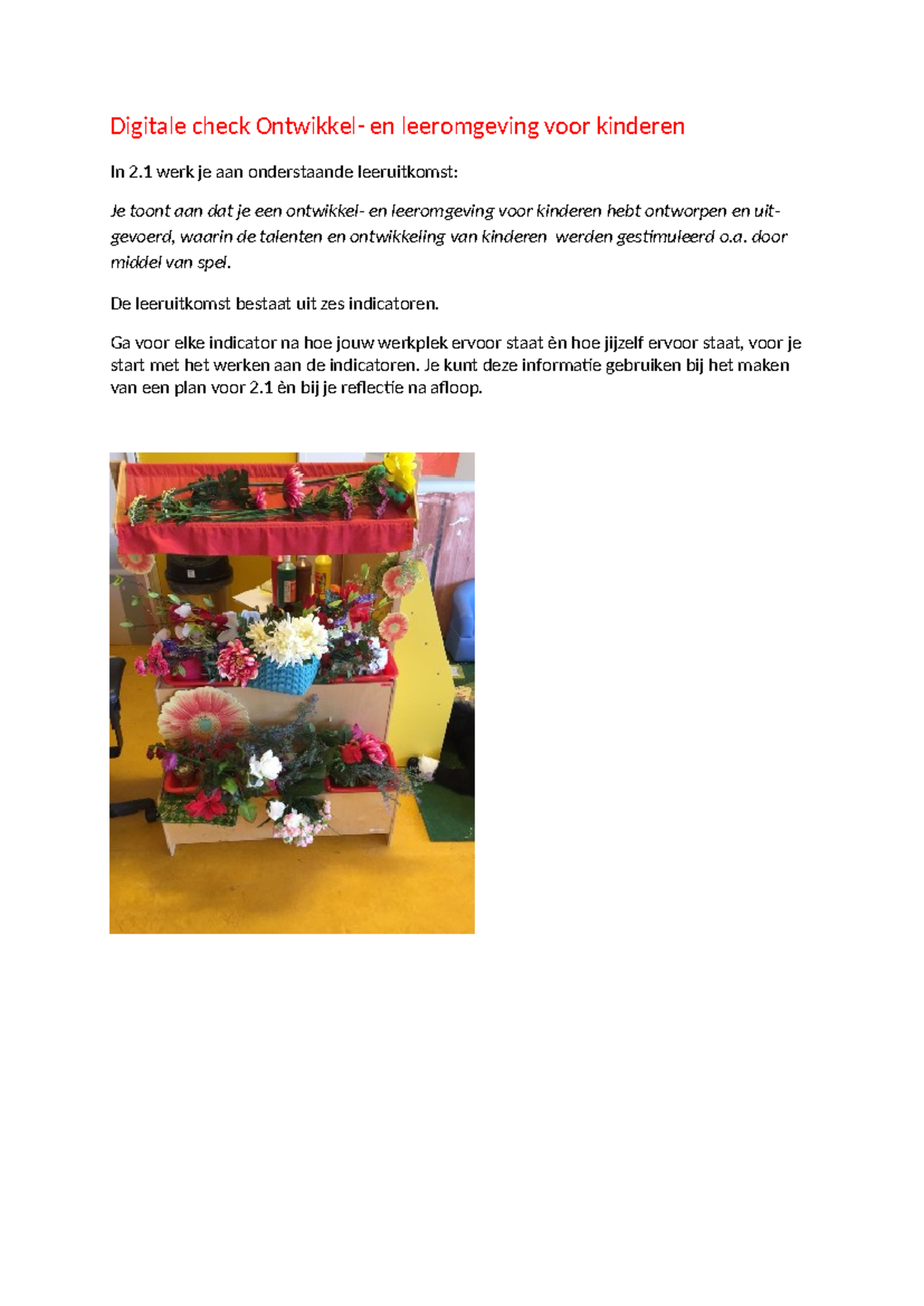 Digitale Check: Ontwikkel- en Leeromgeving Kinderen - Versie 2 ...