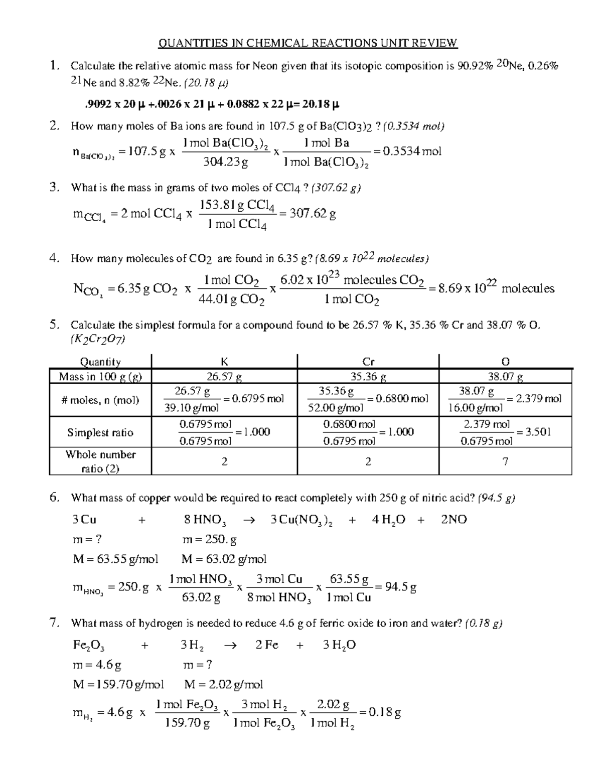 CIV CAR given the fact that i have to do this is stupid - QUANTITIES IN ...
