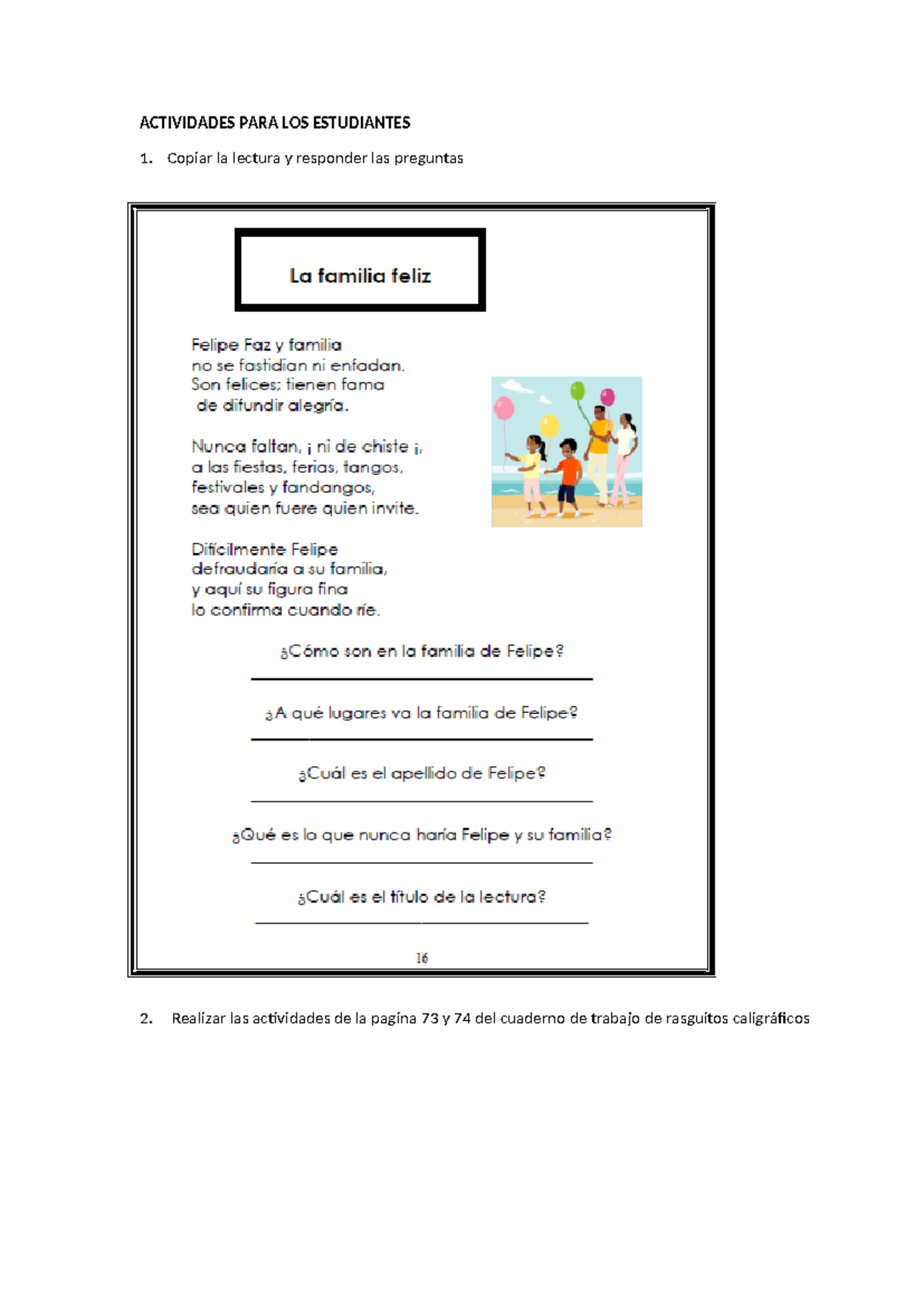 Actividades PARA LOS Estudiantes - Other Language A: Language and ...