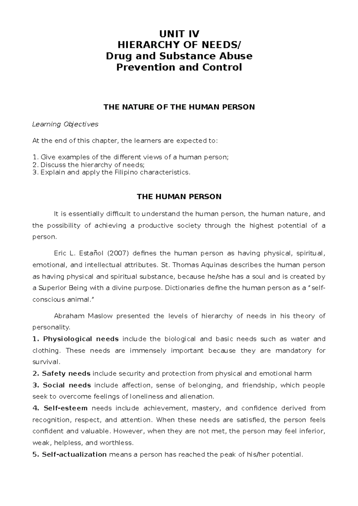 NSTP- Module Lesson-2 - LESSON 2 THE BASIC VALUES OF THE FILIPINOS ...