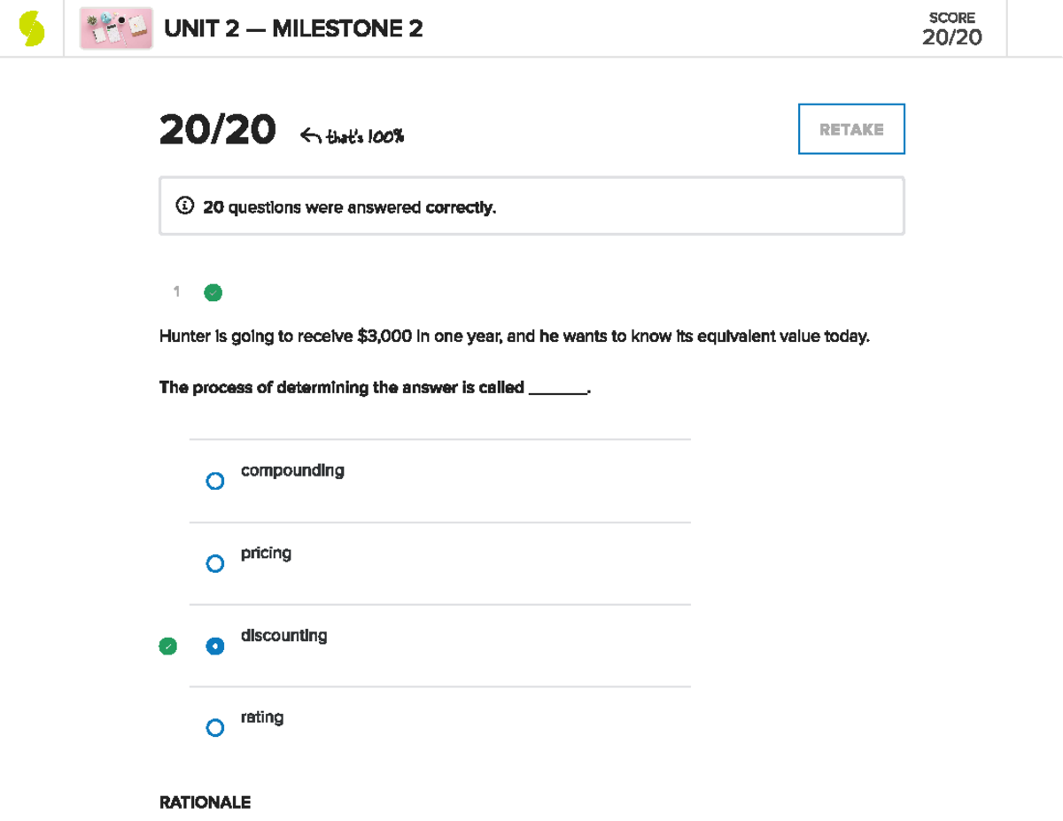 Principles of Finance Milestone Two Analysis and Key Insights - Studocu