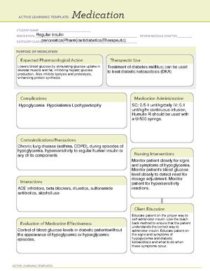 Levothyroxine medication template for ATI - ####### ACTIVE LEARNING ...