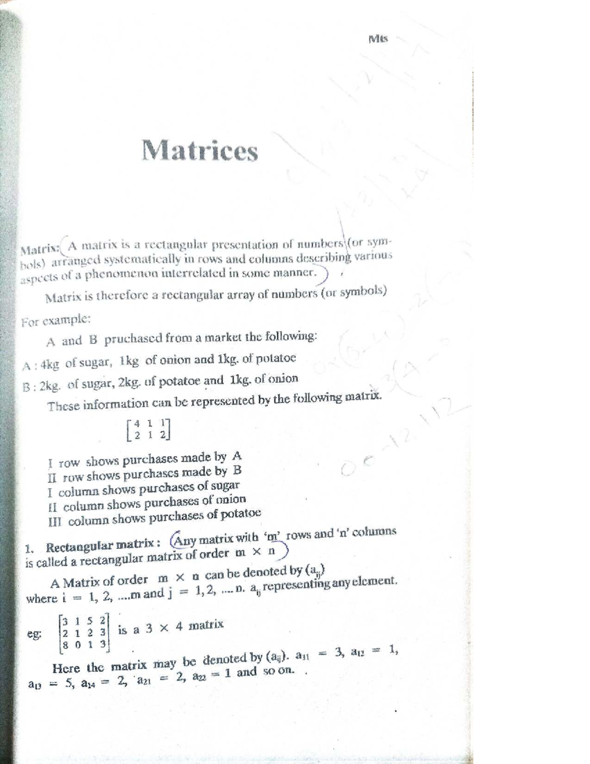 Matrix Concepts and Operations: A Comprehensive Guide (MTS) - Studocu