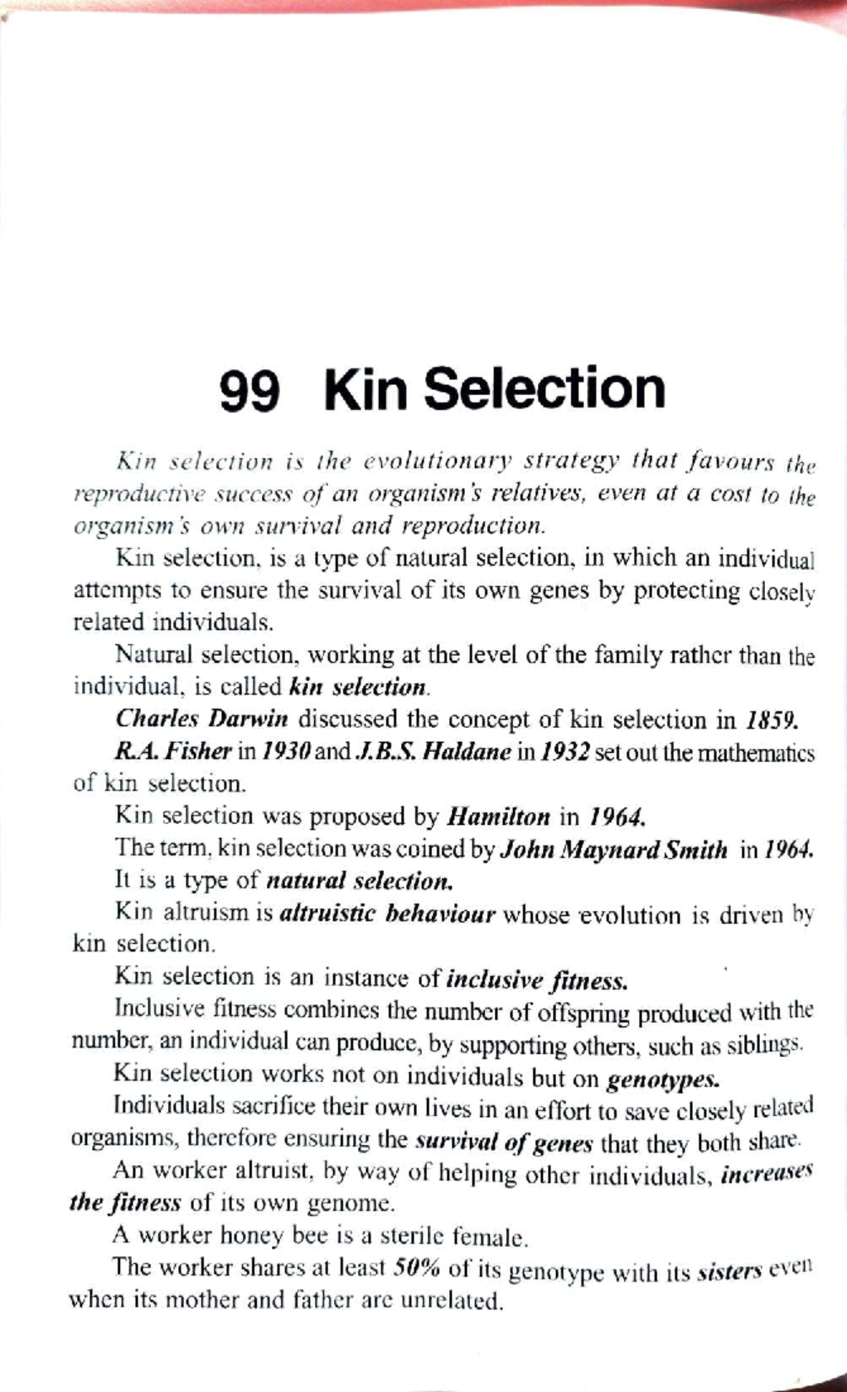 Kin Selection: Understanding Altruism in Evolutionary Biology - Studocu
