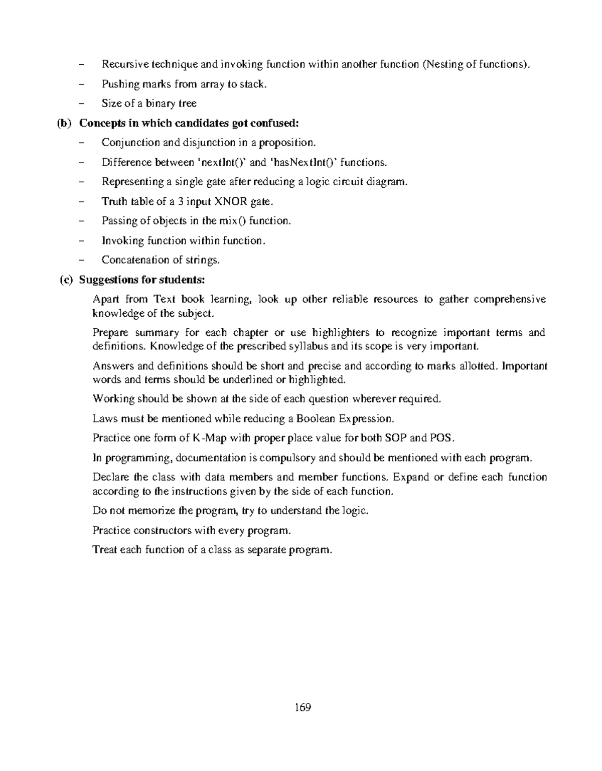 CS Paper 1 - Class Notes: Recursive Techniques & Function Nesting - Studocu