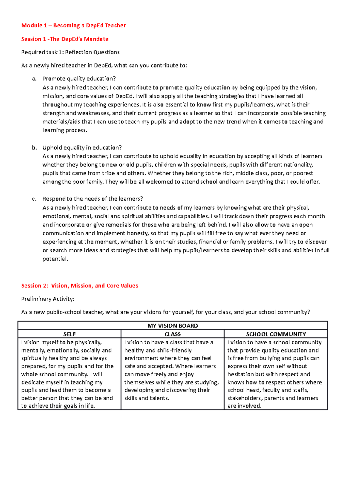 TIP FOR Newly Hired Teachers (DepEd Module 1 Overview) - Studocu