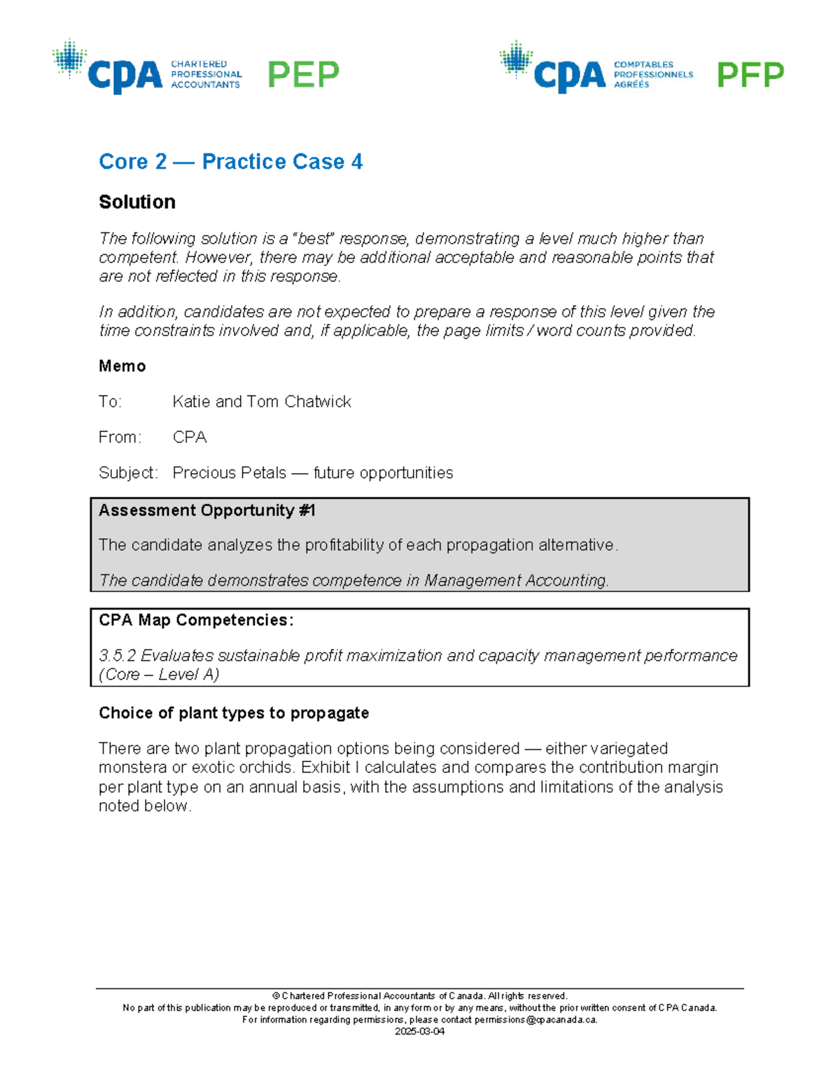 CO2 2501E PC04 - Core 2 Practice Case 4 Analysis and Recommendations ...