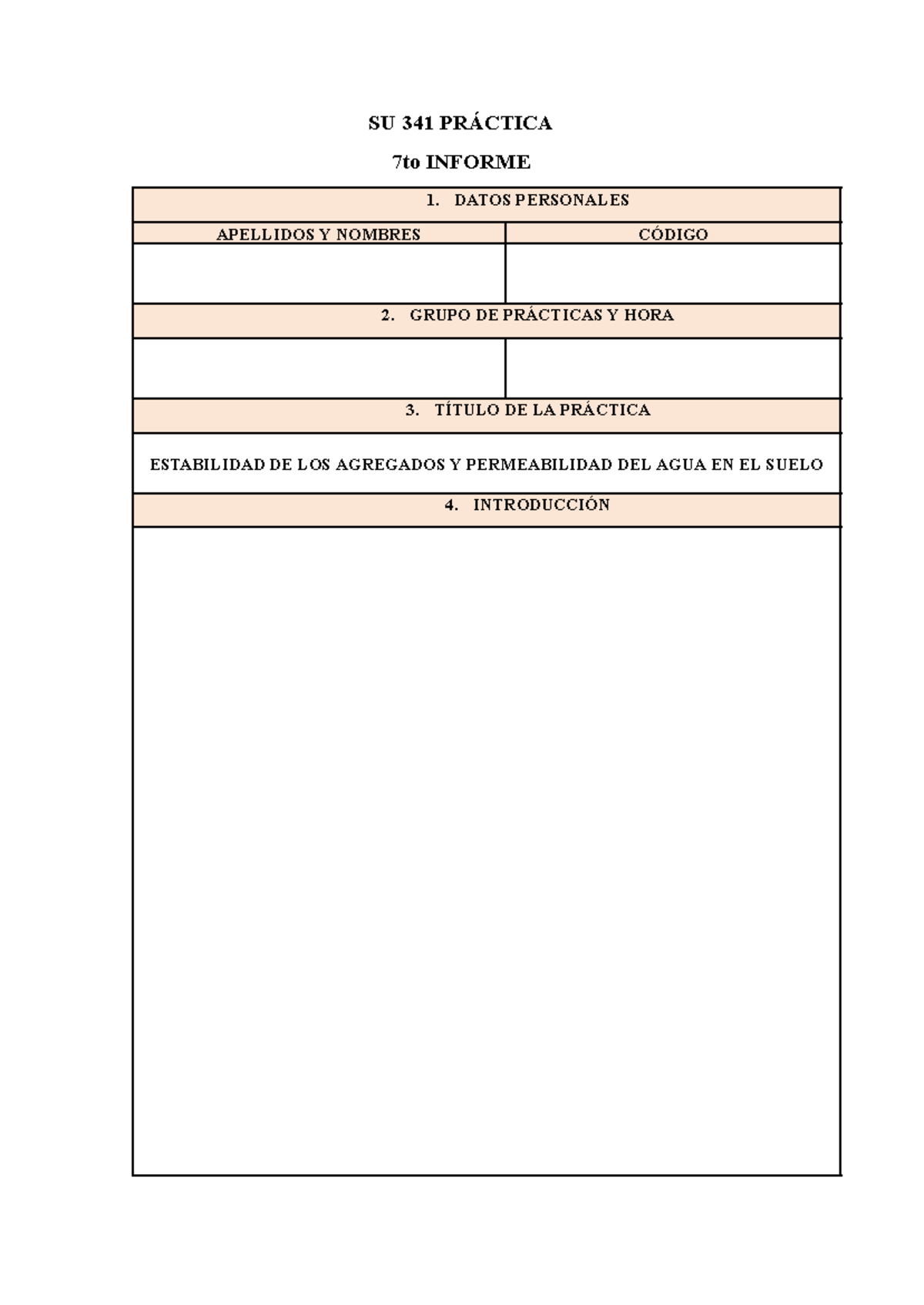 SU 341 PRÁCTICA 7: ESTABILIDAD DE AGREGADOS Y PERMEABILIDAD DEL SUELO ...