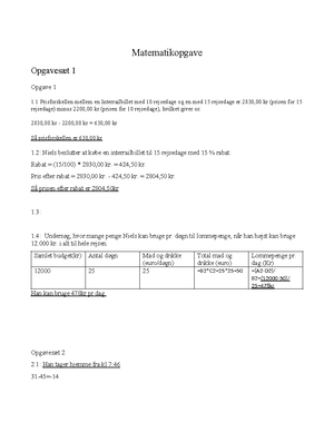 MAT - FP10 MAJ 2024 - FP10 Maj 2024 - 1ØB PÅ ET LOPPEMARKED 1. Hvor ...