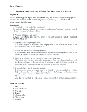 Lab Report-Identifying an Unknown Substance - Lab Report: Identifying ...