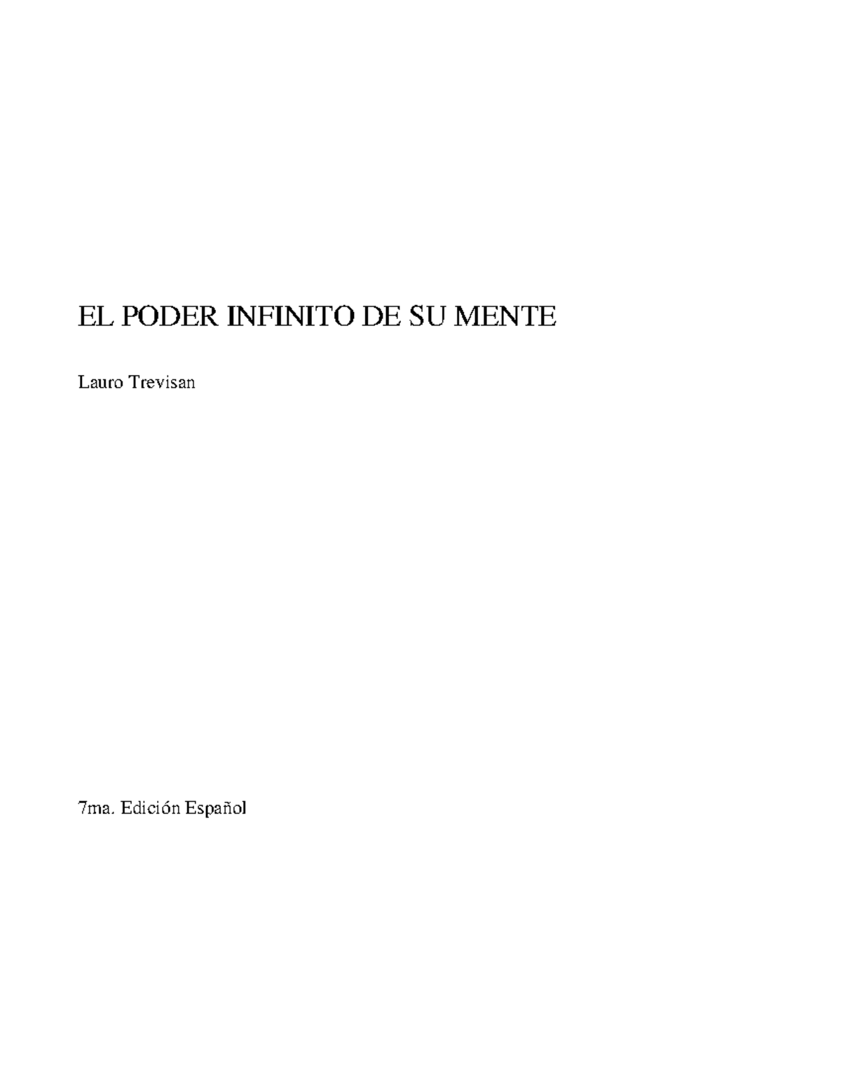 El Poder Ilimitado de Su Mente: Reflexiones y Aplicaciones - Studocu