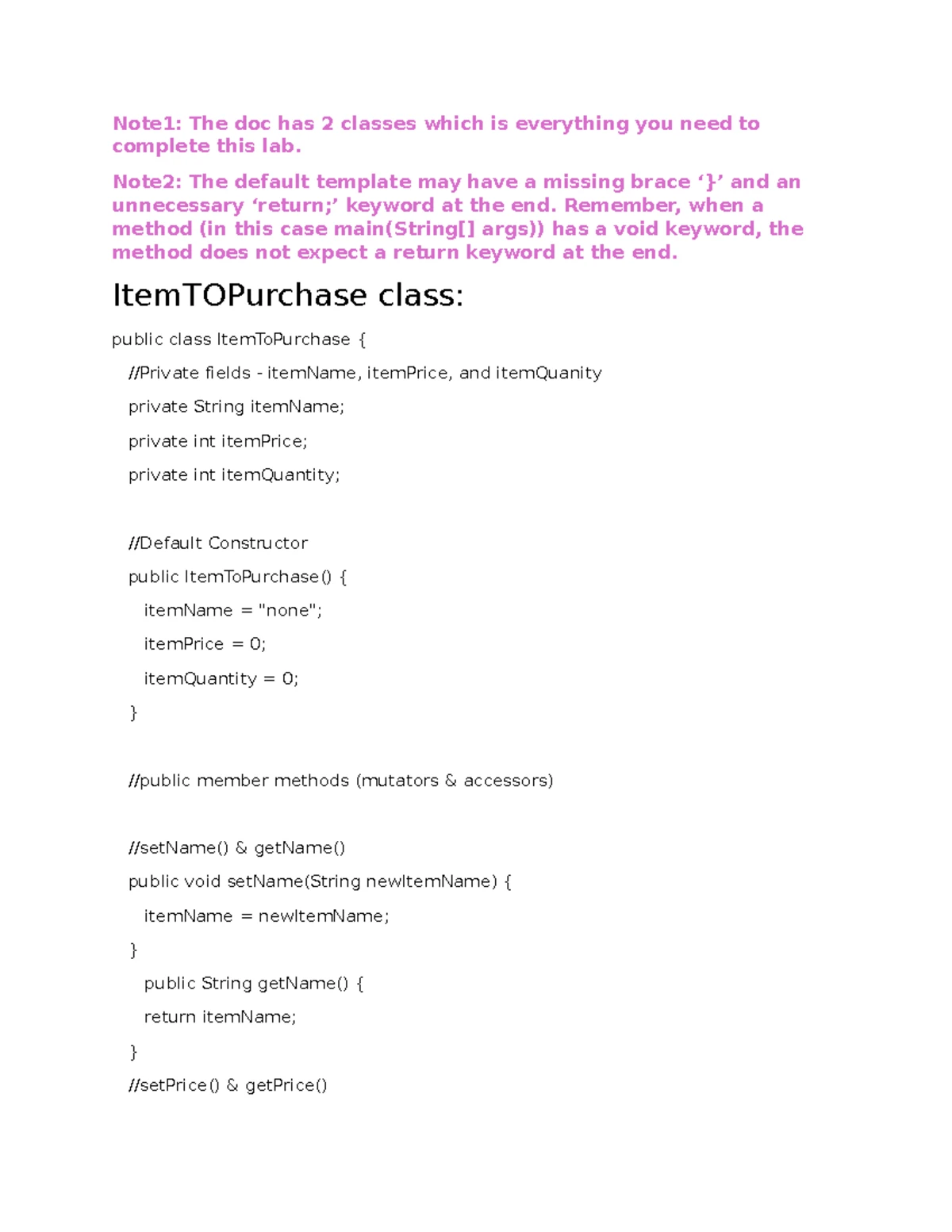 IT 145 Lab Activity 5.12: Java Online Shopping Cart Implementation - Studocu