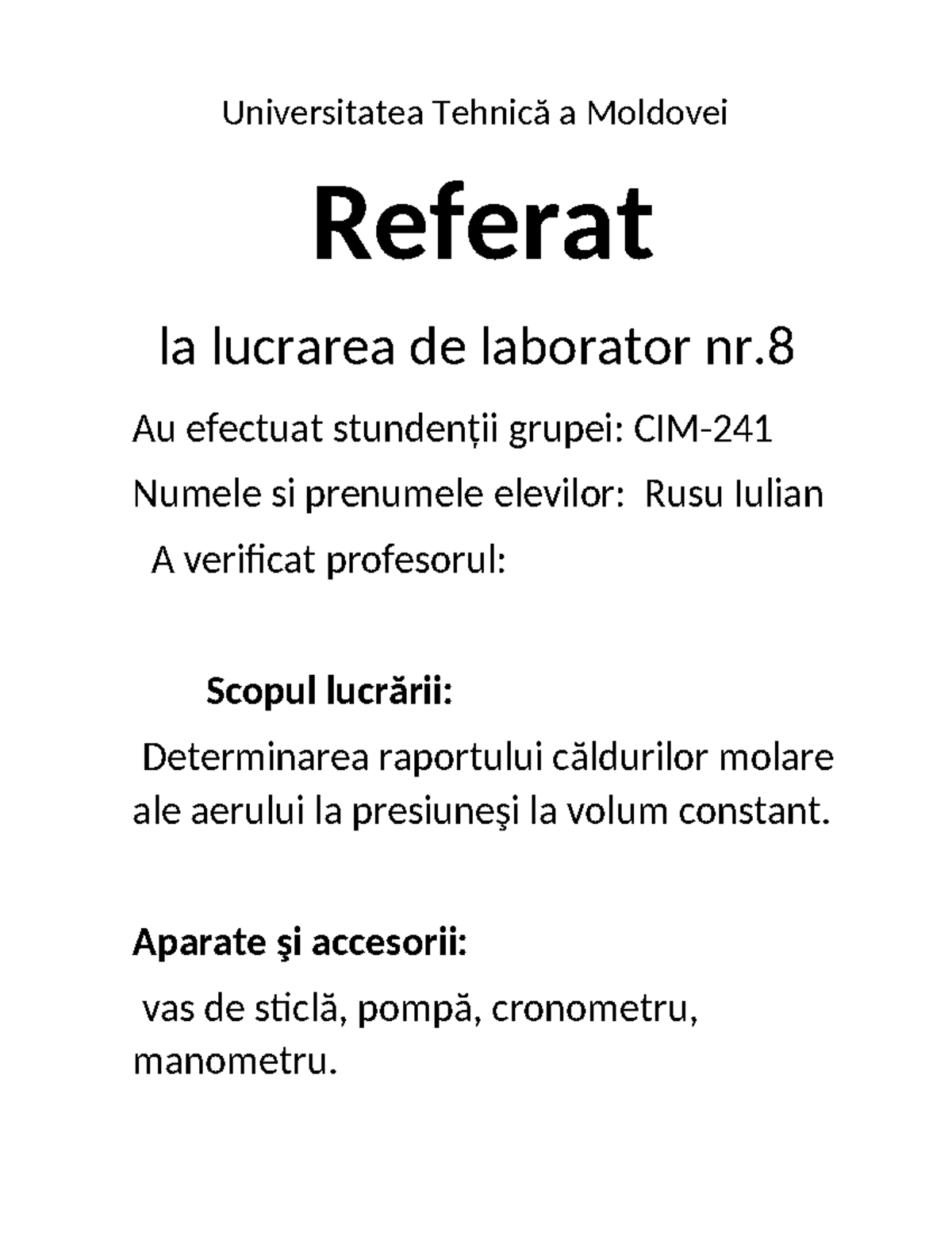 New Microsoft Word Document - Universitatea Tehnică a Moldovei Referat ...
