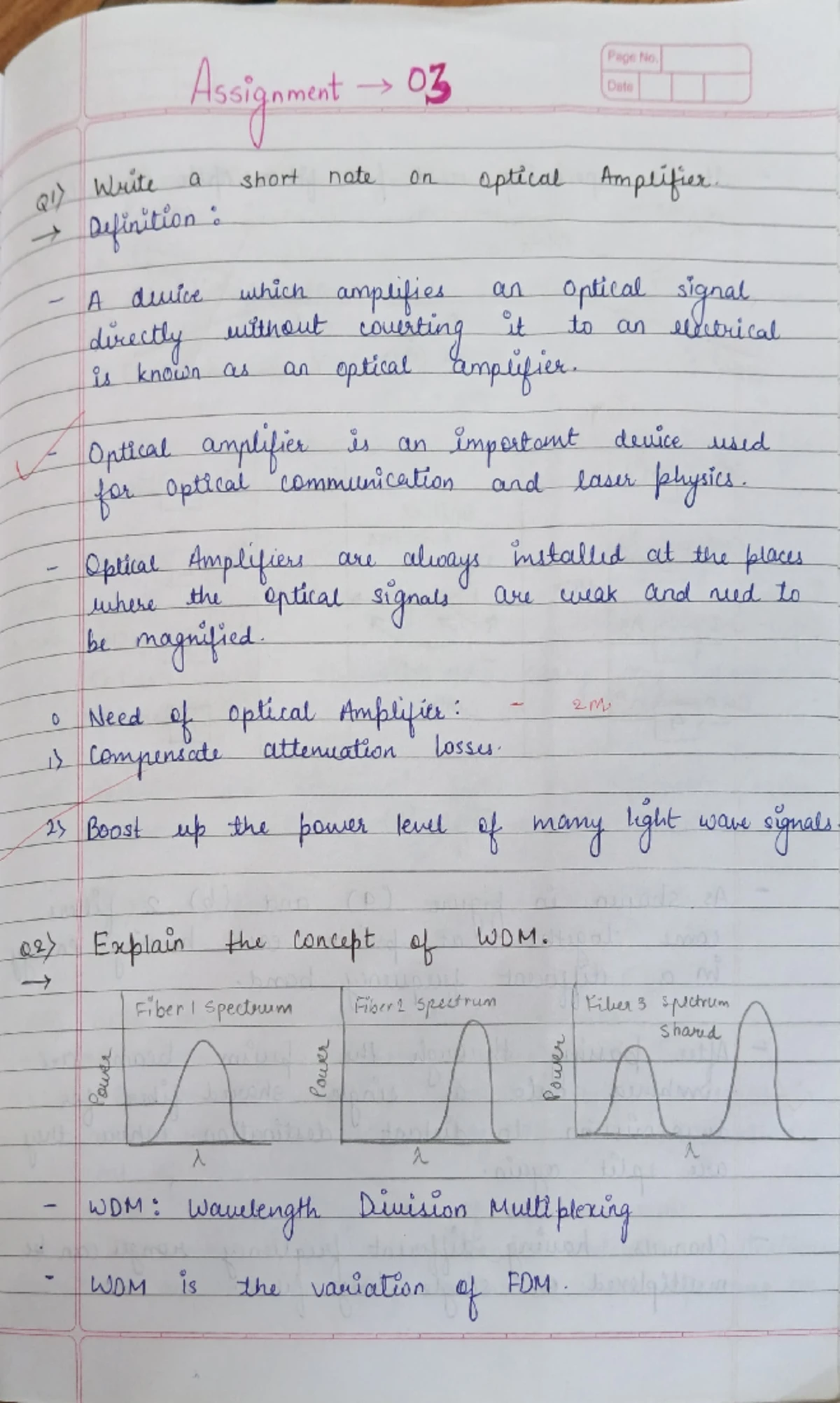 Optical Network & Satellite Comm: Fiber Optic Cable Study (22647) - Studocu
