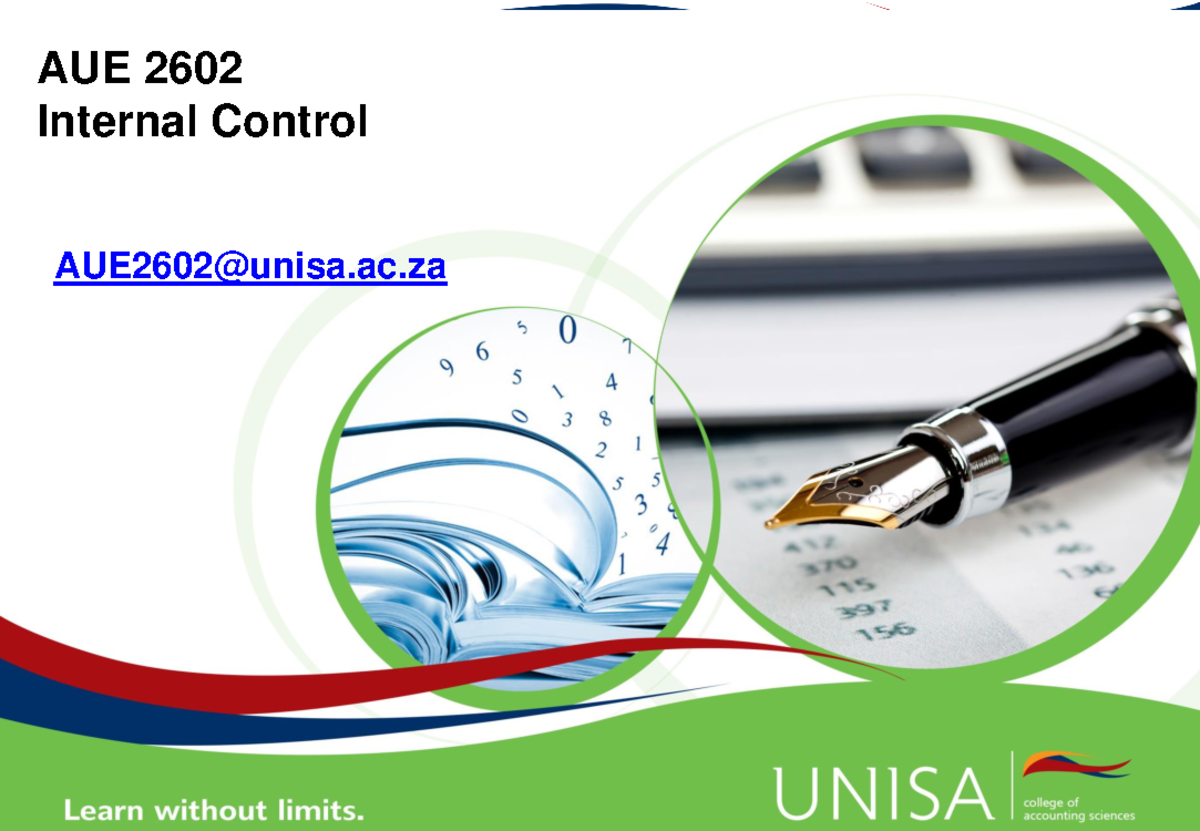AUE 2602 Internal Control: Important Concepts and Course Summary - Studocu