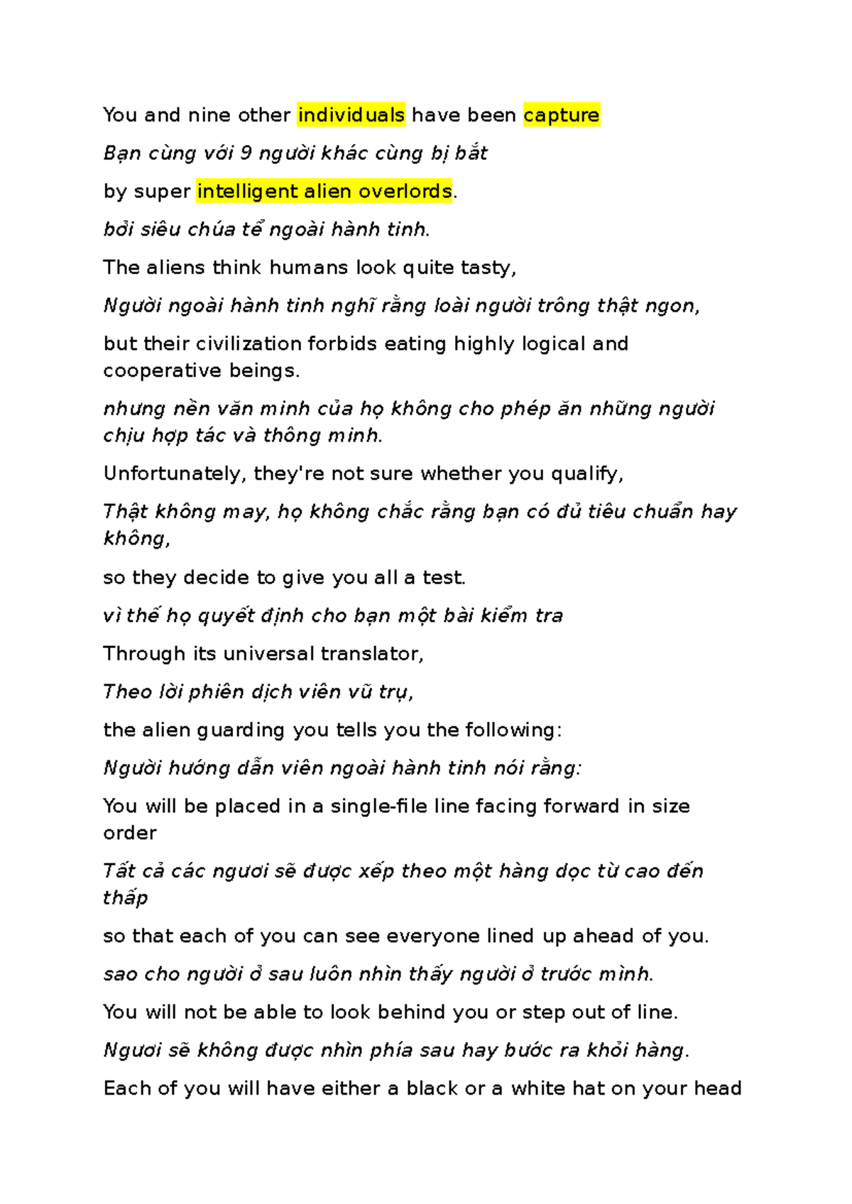 PRG 101: Final Exam Notes on the Prisoner Hat Riddle Solving Strategy ...