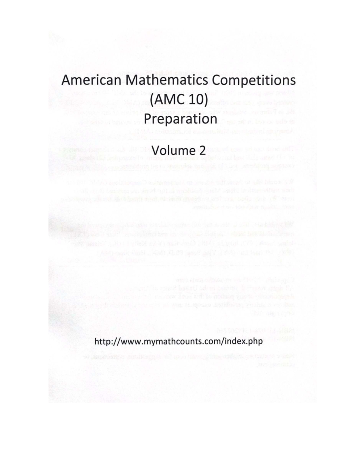 AMC 10 Preparation Volume 2: Triangle Area & Related Theorems - Studocu