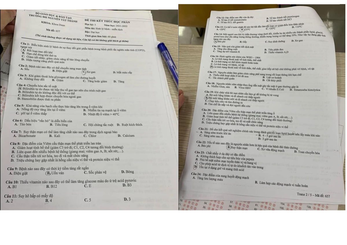 TỔNG HỢP ĐỀ THI SLB - Trắc Nghiệm Tổng Hợp Đề Thi SLB - Studocu