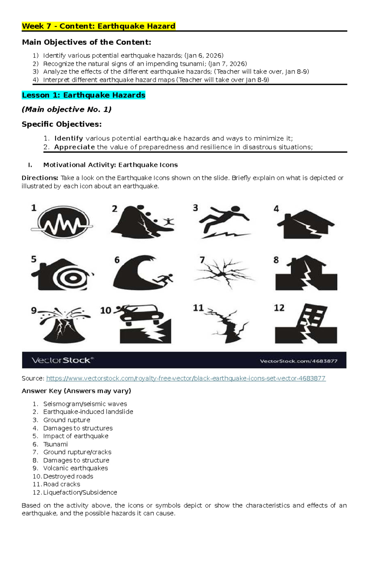 Week 7 Lecture: Understanding Earthquake Hazards and Risks - Studocu