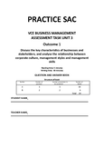 Business Management - Grade: 12 - Victorian Certificate of Education ...