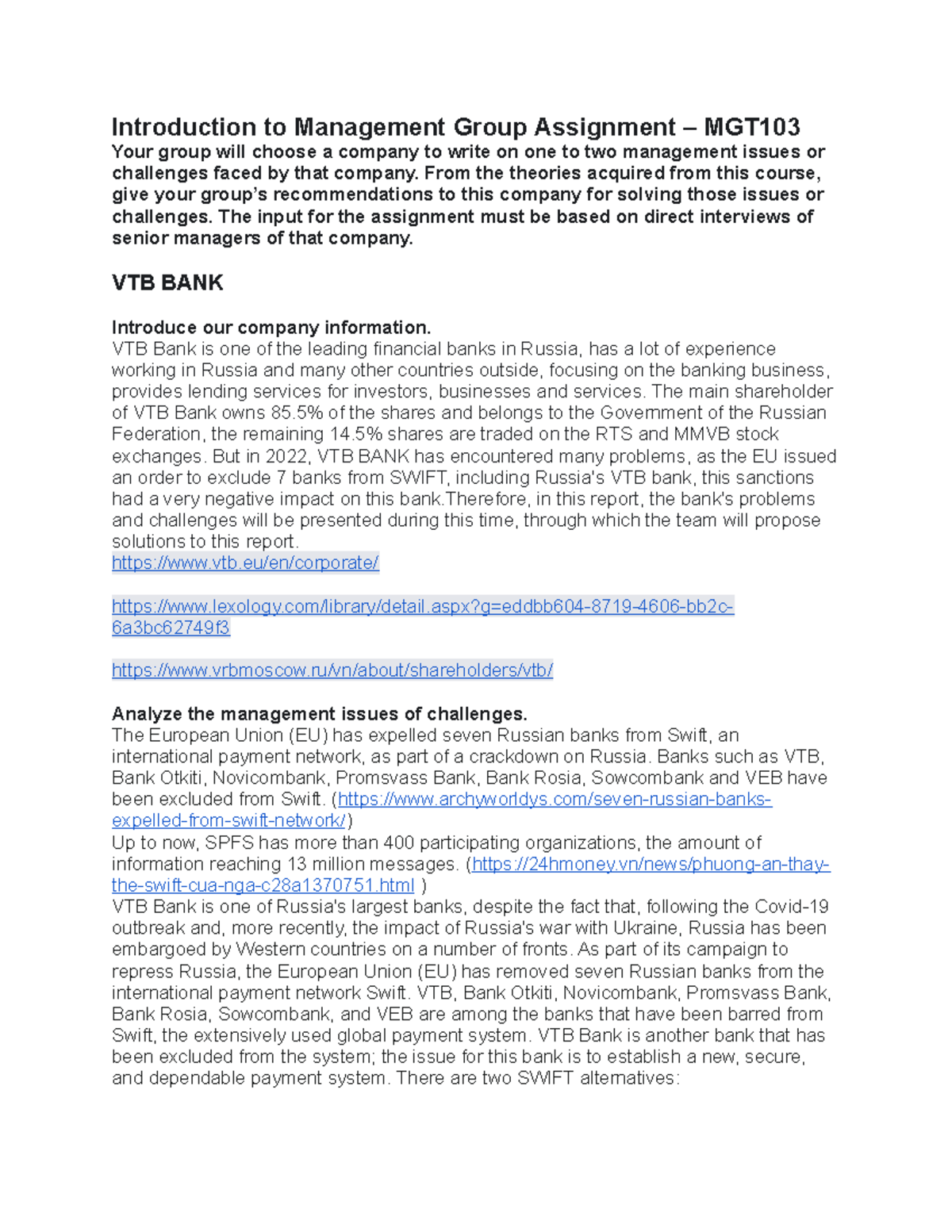 Introduction-to-Management-Group-Assignment-Group-2-BA1701 MGT 103 - Introduce Management - Studocu
