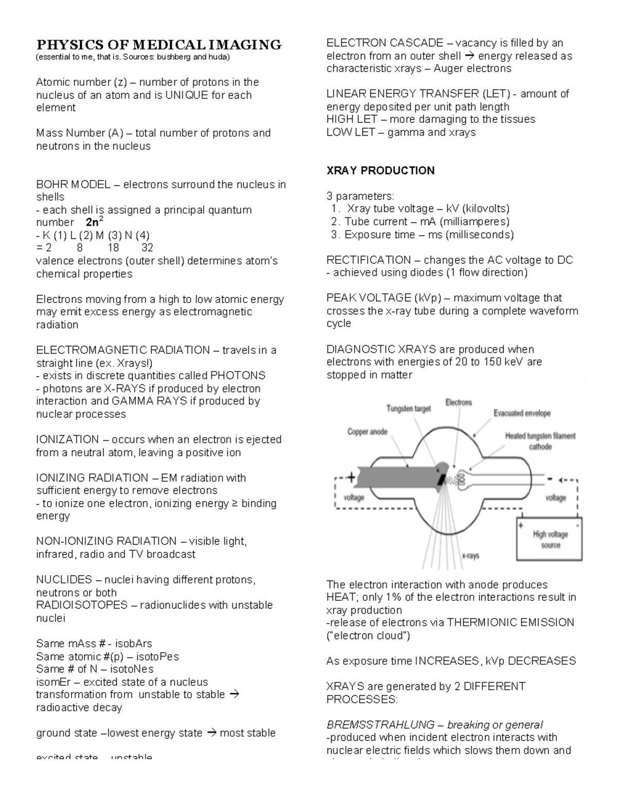 Principles OF Imaging Lessons preliminaries lesson - Technical Factors ...