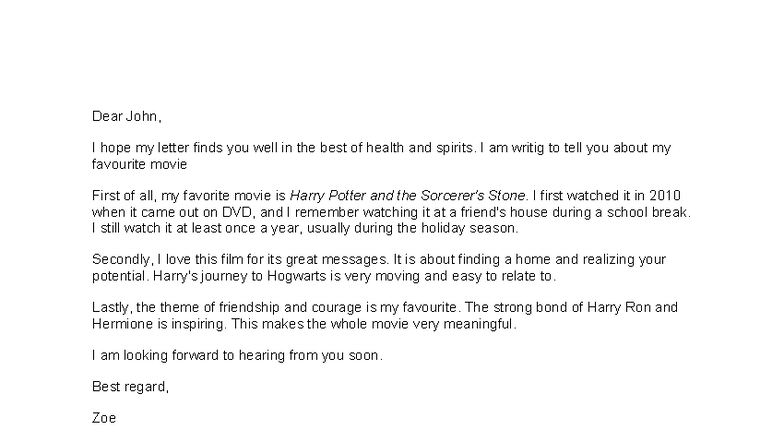 Writing and Speaking Task 3: Exploring Movies, Jobs, and Breakfast ...